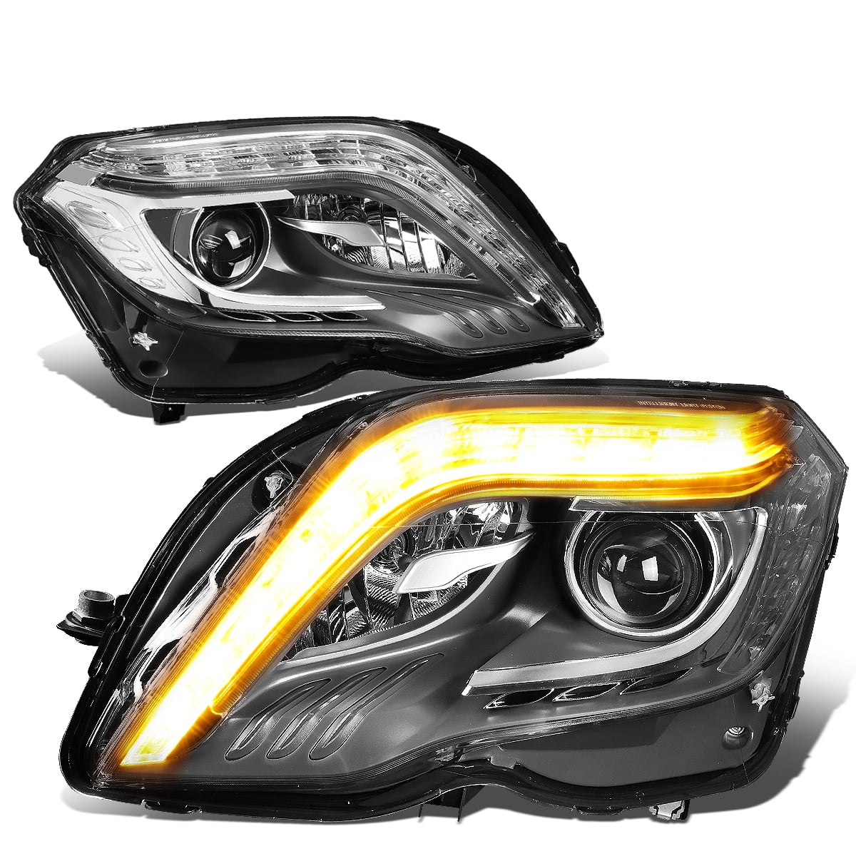 Mercedes-Benz LED DRL Light Bar Projector Headlight for 2013-2015 GLK ...