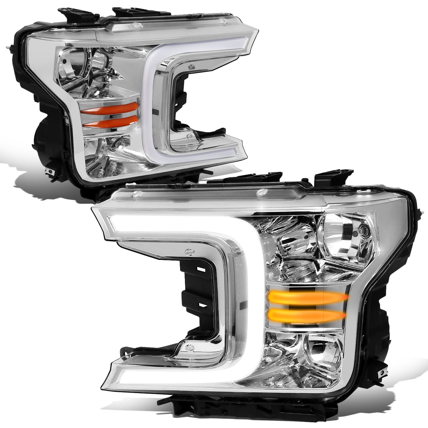 DNA Motoring LED DRL Sequential Signal Headlight Lamps for 2018-2021 ...