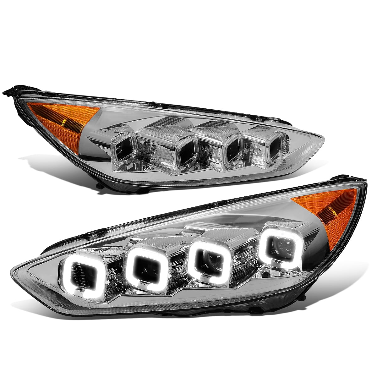DNA Motoring LED Sequential Signal Halo Projector Headlight for 2015 ...