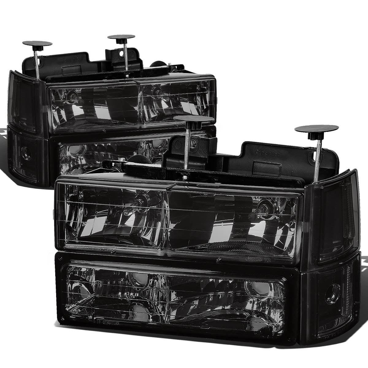 DNA Motoring HL-OH-8P-C10-3G-SM-CL1 For 1994 to 1999 GMC C/K-Series/Yukon 8pcs Headlight+Corner ...