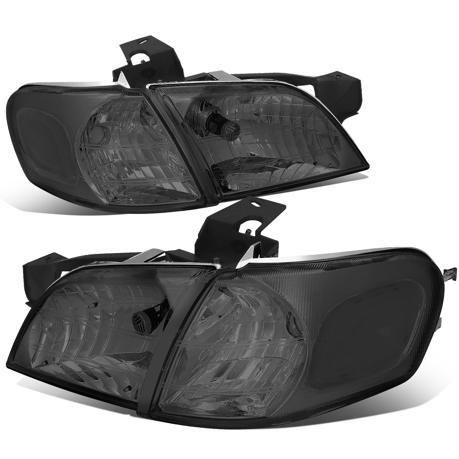 DNA Motoring HL-OH-CV974P-SM-CL1 For 1997 to 2005 Chevy Venture Oldsmobile Silhouette 4pcs ...