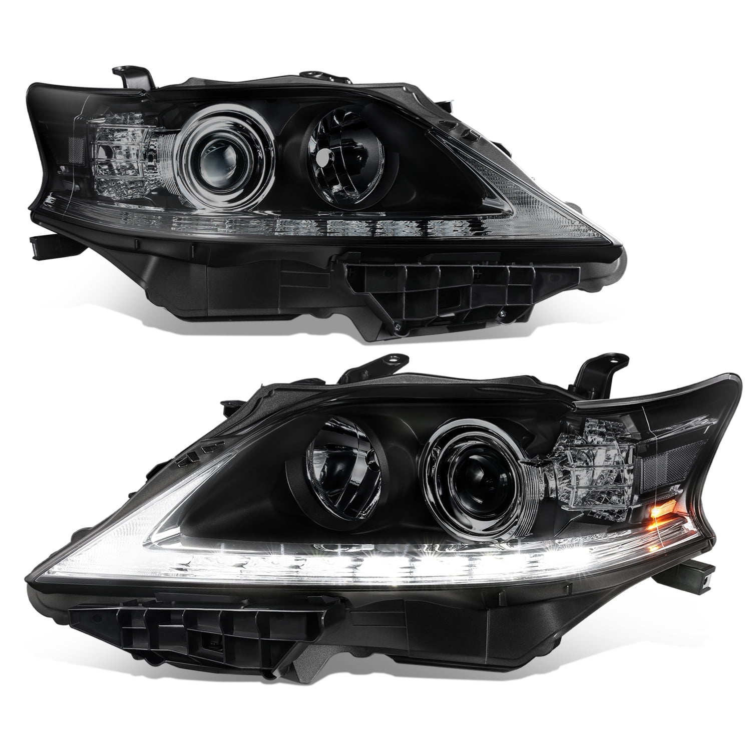 DNA Motoring LED DRL Projector Headlights for 13-15 Lexus RX350 RX450h ...