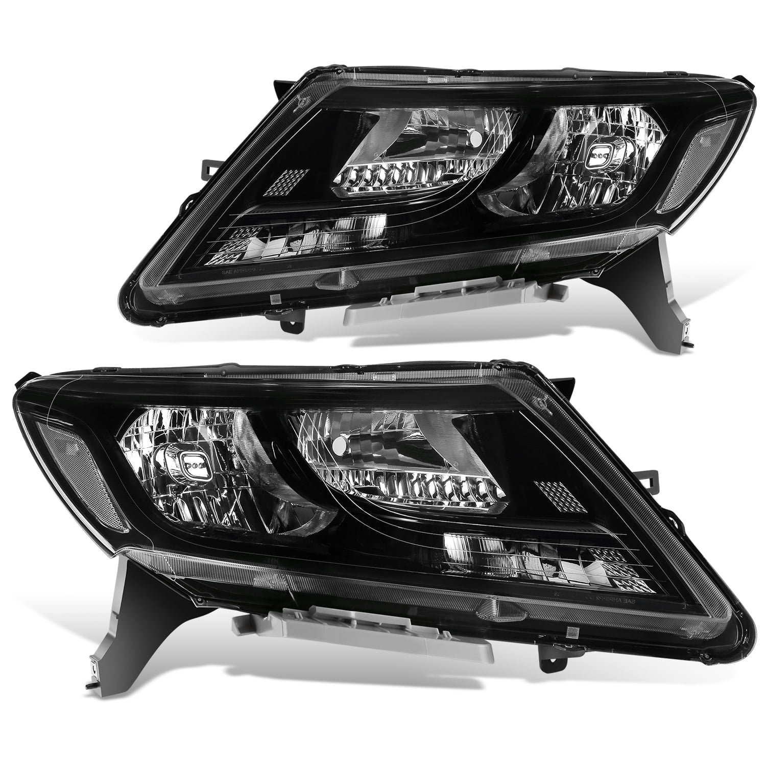 DNA Motoring Headlight Assembly for 13-16 Nissan Pathfinder, Black ...
