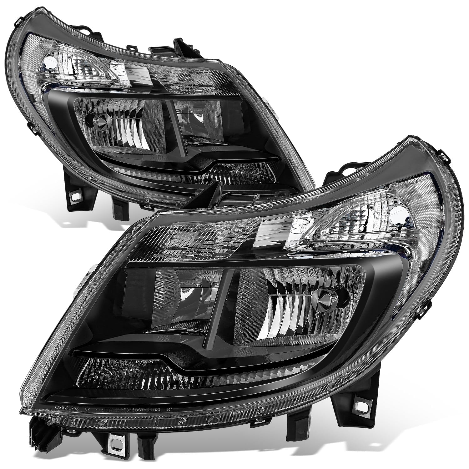DNA Motoring For 14-22 Ram Promaster 1500 2500 3500 Black Clear Corner ...