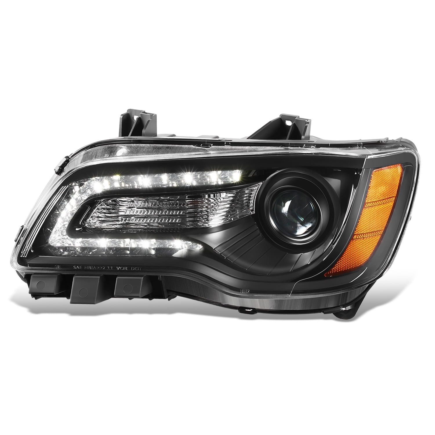 DNA Motoring LED DRL Projector Headlight for 11-14 Chrysler 300, Driver ...
