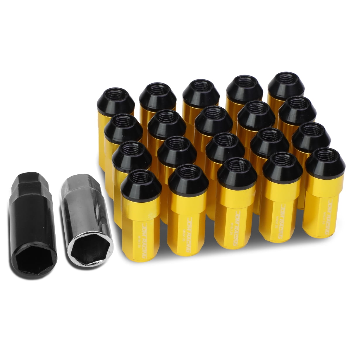 DNA Motoring LN-ZTL-9027-125-GD 20-Piece M12 x 1.25 Aluminum Alloy ...