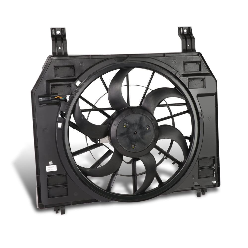 DNA Motoring AC Condenser Cooling Fan Assembly for 2013-2018 Land Rover ...
