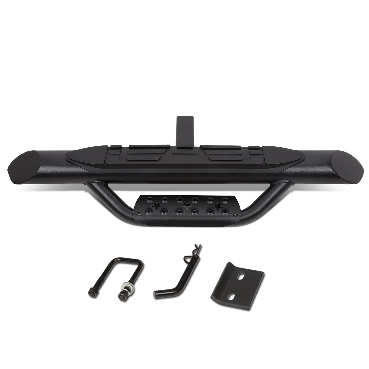 DNA Motoring Heavy Duty Steel Oval Tow Hitch Step Bar for Vehicle ...