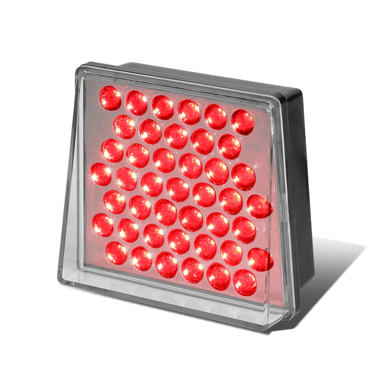 DNA Motoring PT-ZTL-9005 80mm W X 70mm H Universal Square 43 Bright Red ...