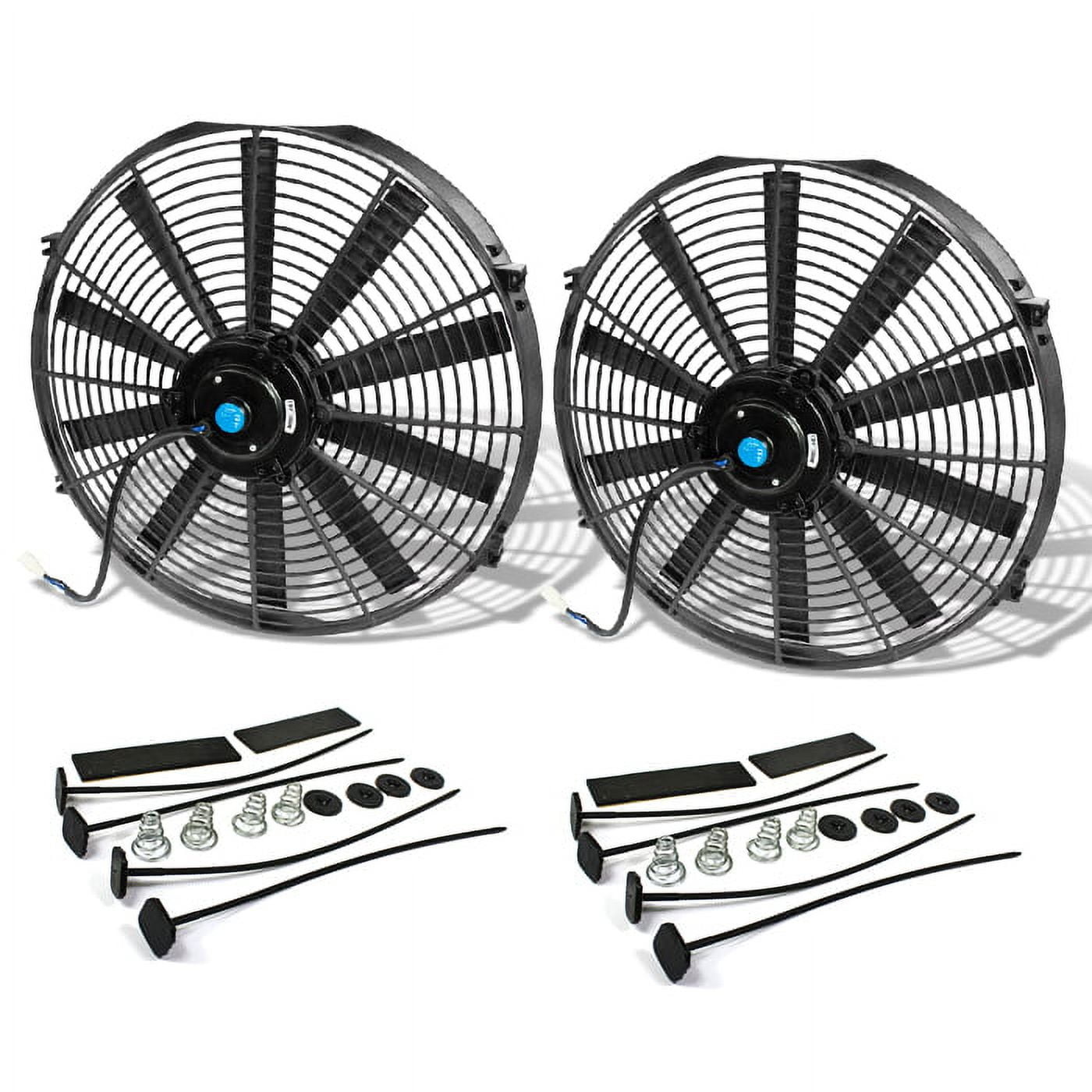 DNA Motoring RAF-16+FMK-X2 2Pcs 16" Inch High Performance Electric ...