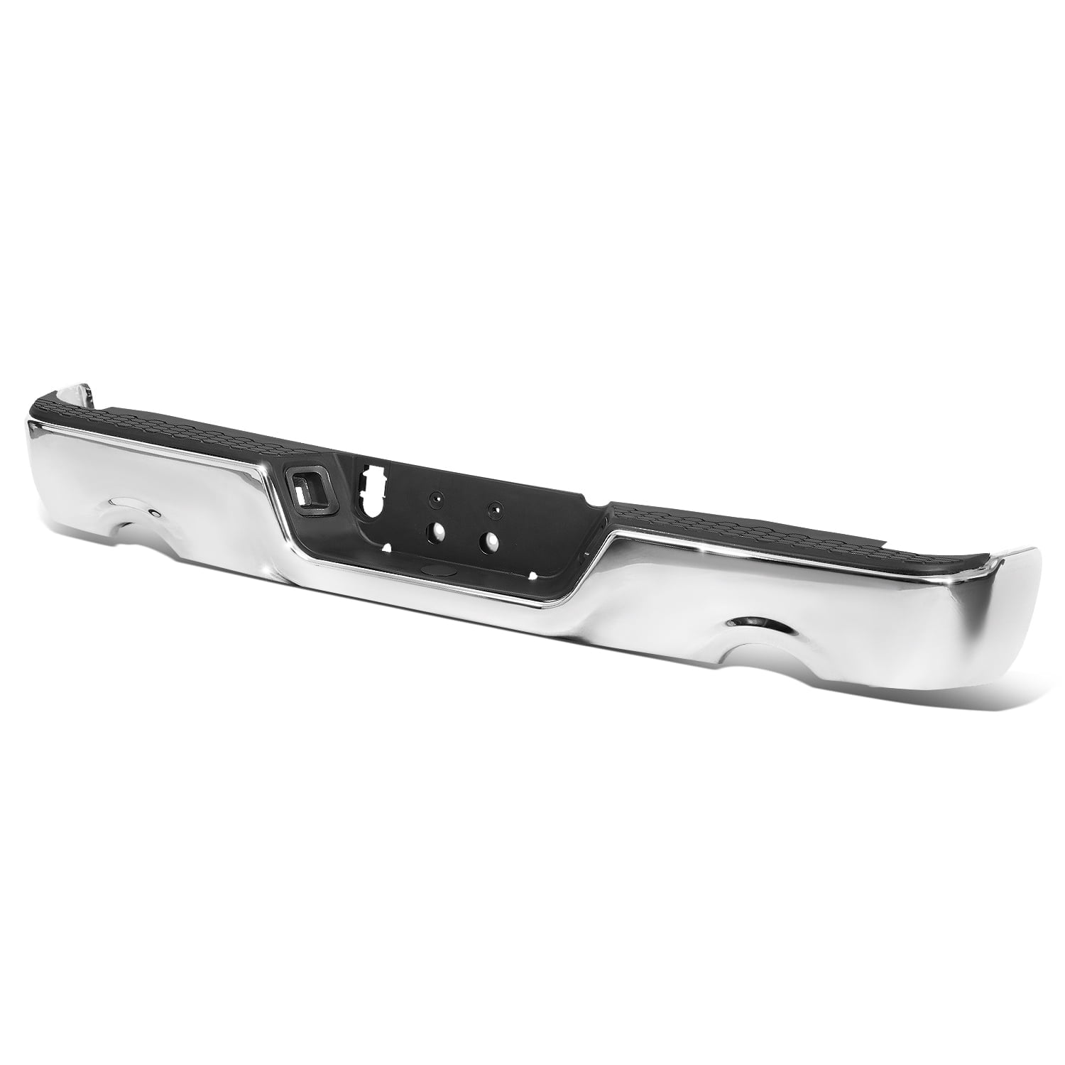 DNA Motoring Chrome Steel Rear Step Bumper with Dual Exhaust for 2009 ...