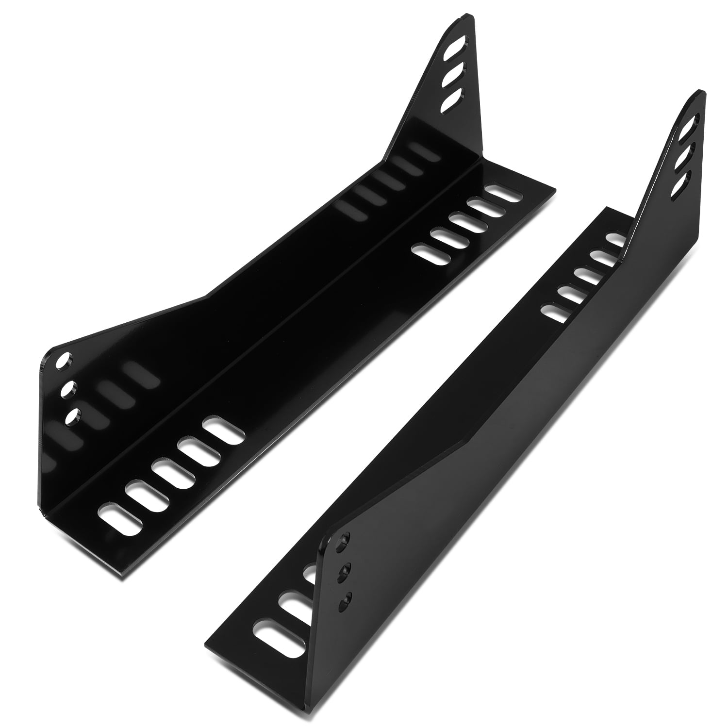 DNA Motoring SMB-001 Universal Black Powdercoat Finish Mild Steel Pair ...