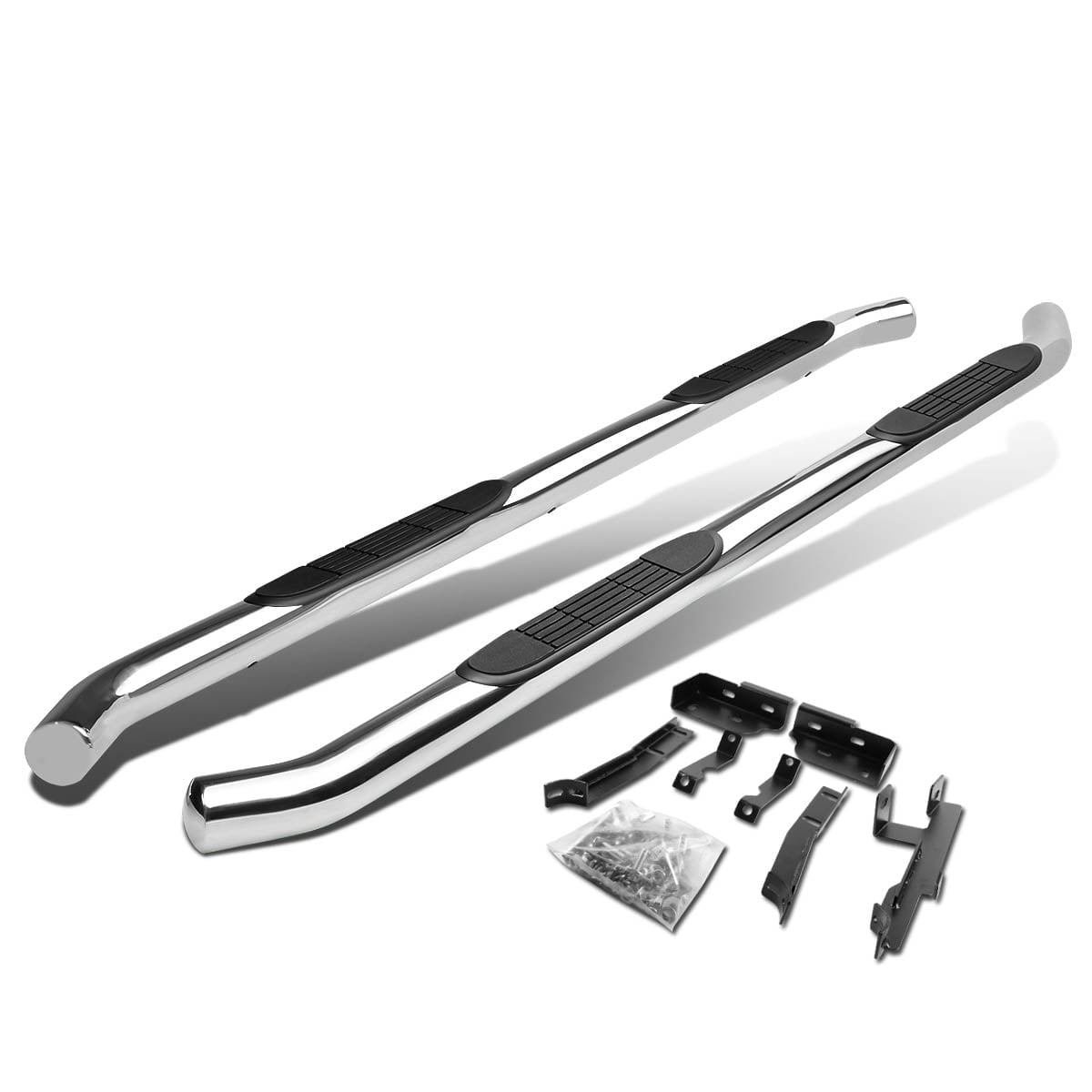 DNA Motoring 3" Round Side Step Nerf Bars Running Boards for 2010-2017 ...