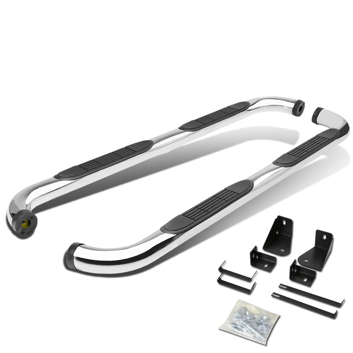 DNA Motoring Stainless Steel 3" Side Step Nerf Bar for 2005-2011 Dodge ...