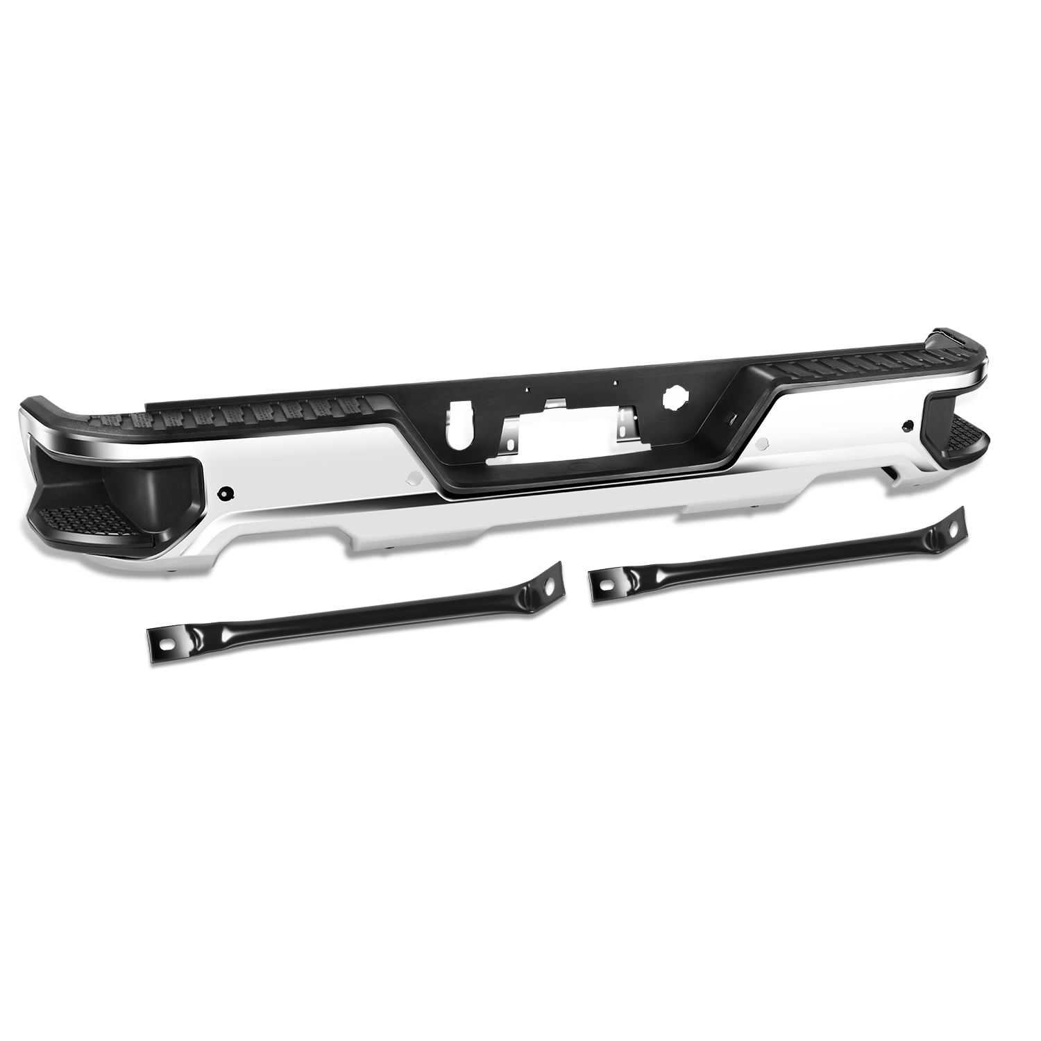 DNA Motoring STEPBUM-10066 For 2019-2023 Silverado Sierra Chrome Rear ...