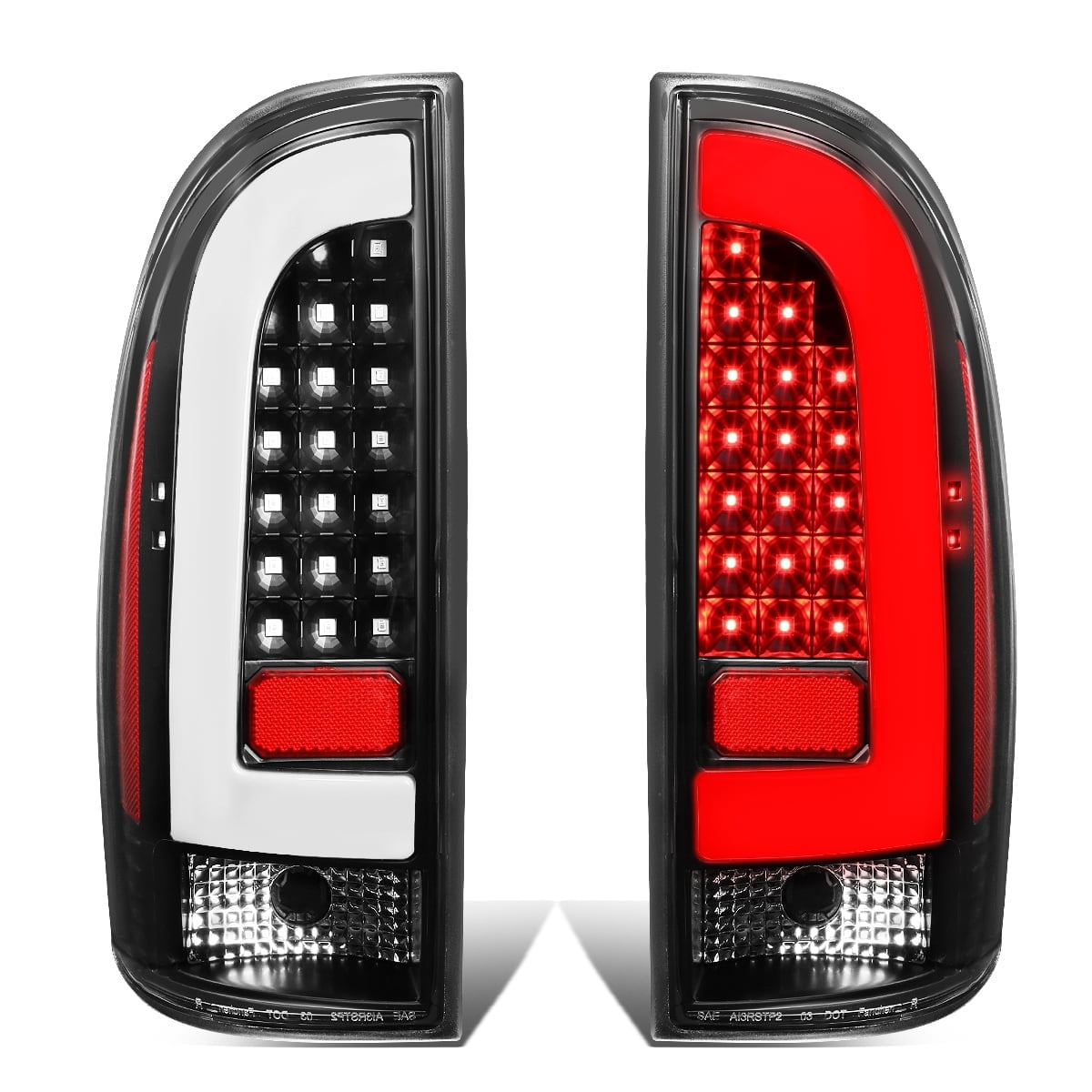 DNA Motoring For 05-15 Toyota Tacoma 3D LED Tube Tail Light Brake ...