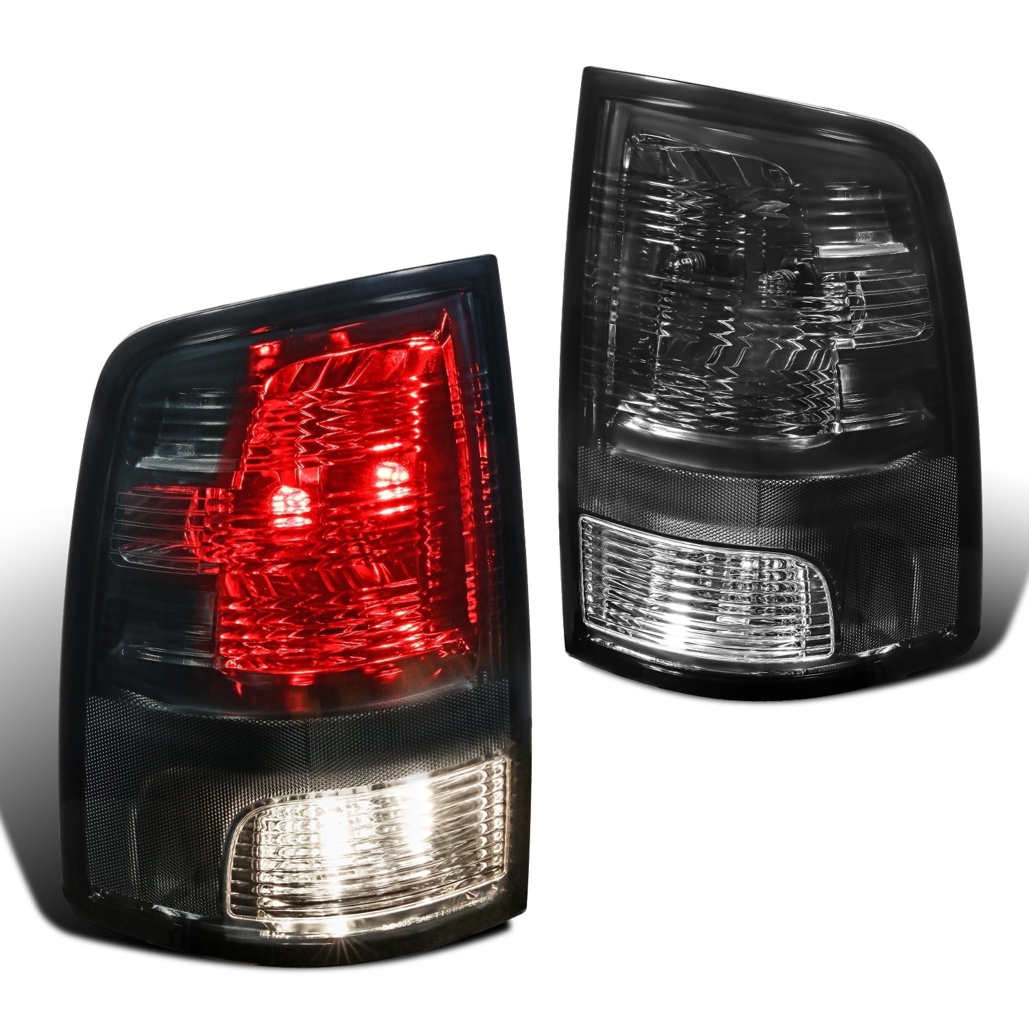 DNA Motoring For 04-24 Dodge Ram 1500 2500 3500 Smoked Black Tail Light ...