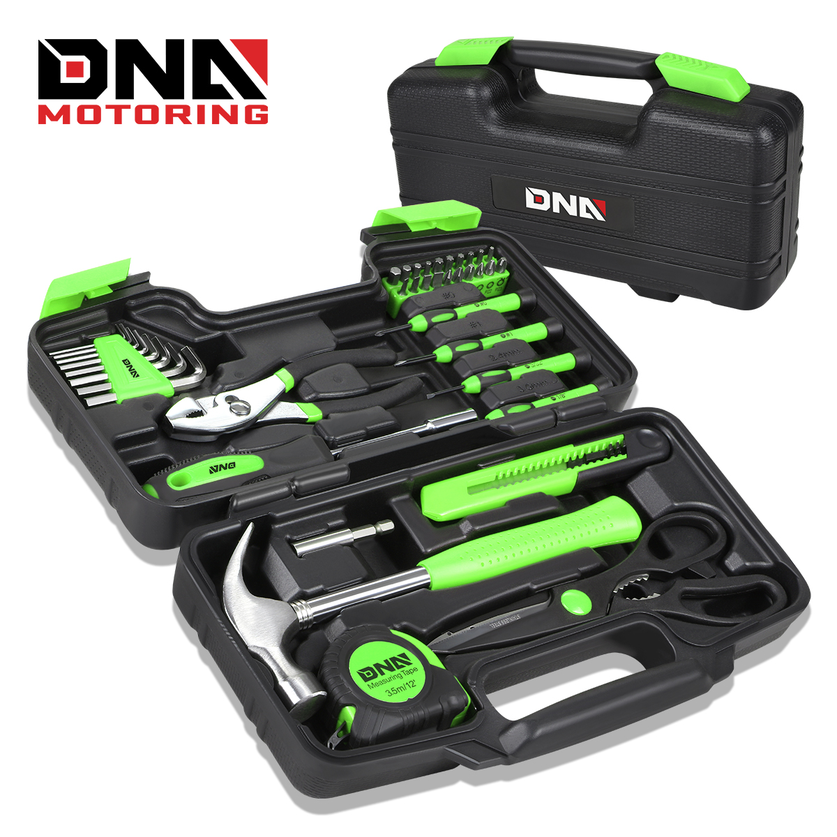 DNA Motoring 46-Pcs DIY Home Tool Set, Includes Precision Screwdriver ...
