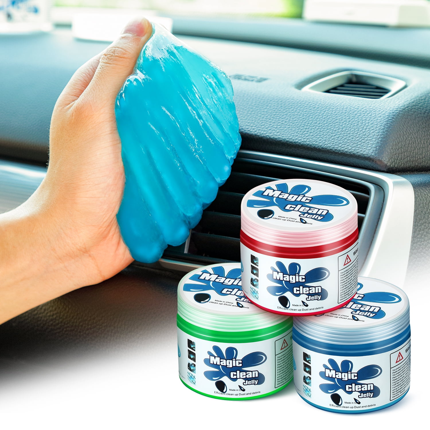 DNA Motoring 3 Pack Car Interior Cleaning Jelly, Universal Auto Vent ...