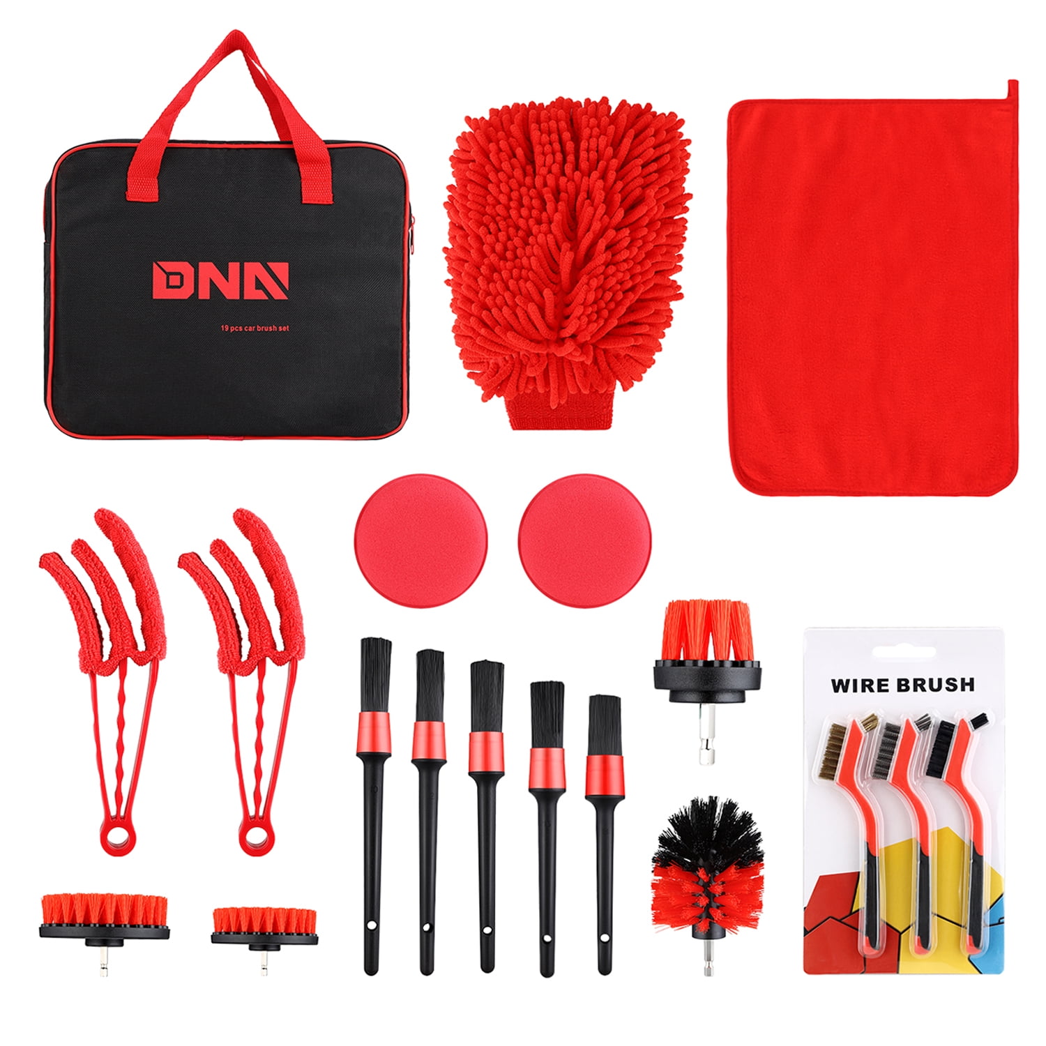 DNA Motoring TOOLS-00278 Universal 19Pcs Vehicle Car Truck Interior ...