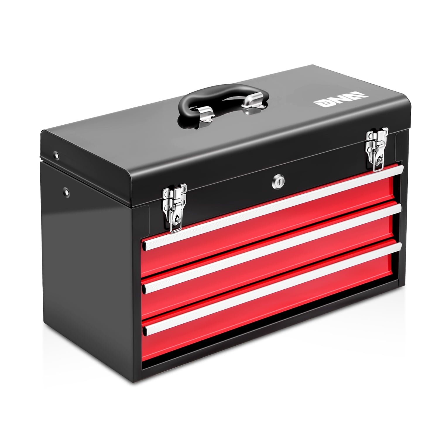 DNA Motoring TOOLS-00409 20.4" 3 Drawers Sturdy Durable Flat Top Steel ...