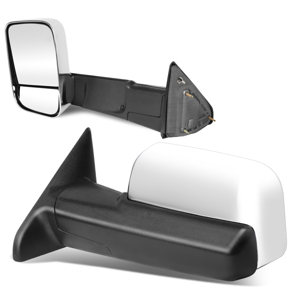 60194C - Fit System Driver Side Towing Mirror for 13-18 Ram Pick-Up ...