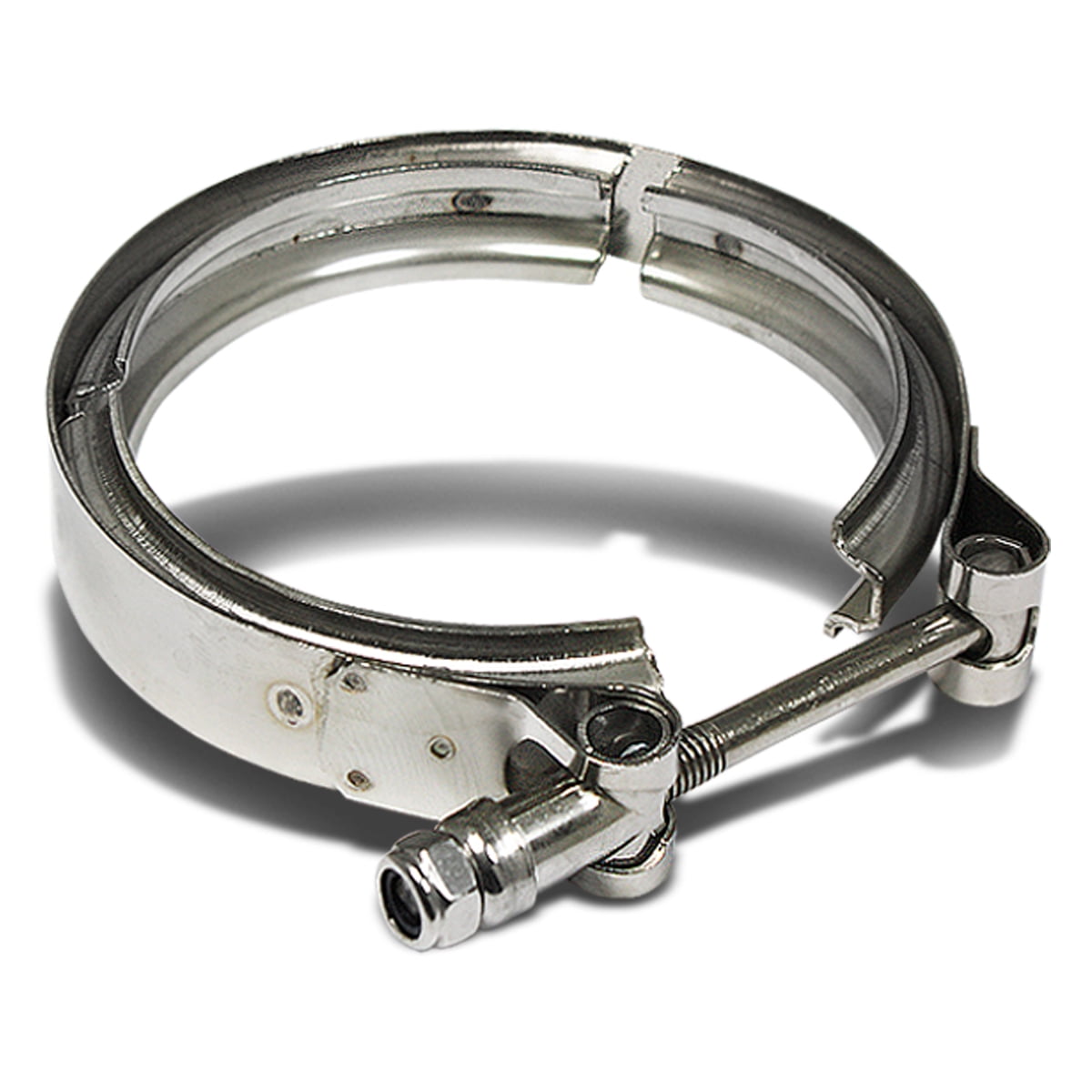DNA Motoring VC-4 4" Coated Stanless Steel 10mm Lock Bolt V-Band Clamp ...
