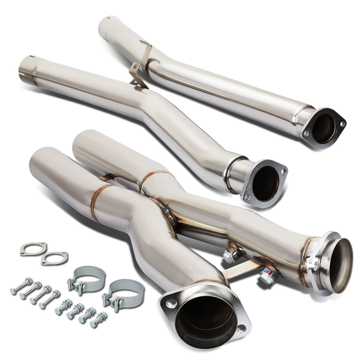 DNA Motoring Stainless Steel Catback Exhaust for 97-04 Chevy Corvette ...