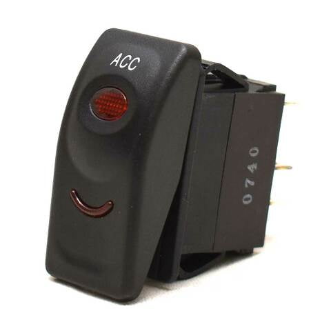 DNA On/Off Boat Rocker Switch | Accessory 4 Spade Red Illuminated ...