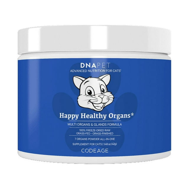 DNA PET Happy Healthy Organs & Glands Supplement for Cats, Multi Organ ...