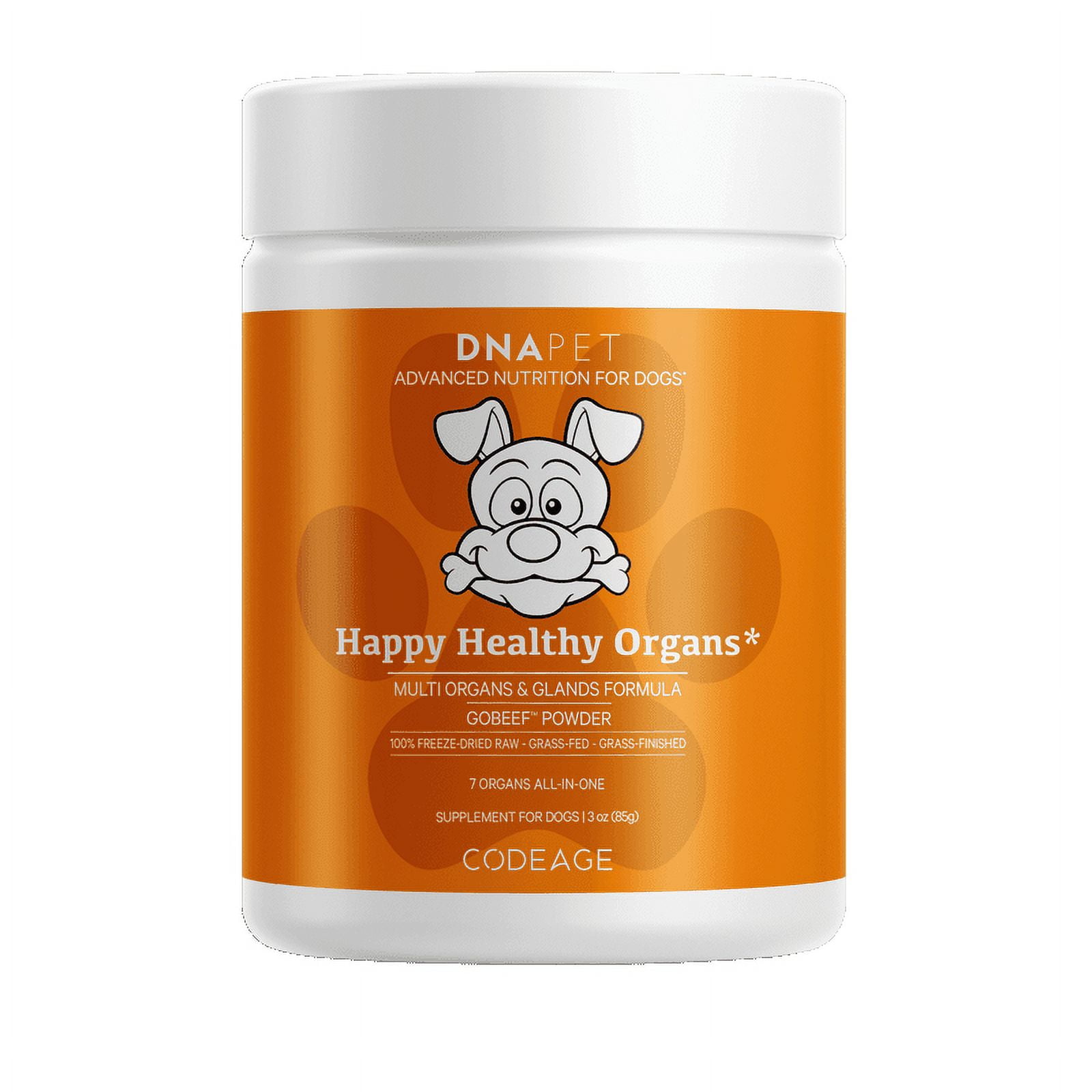 DNA PET Happy Healthy Organs & Glands Supplement for Dogs, Canine Multi ...