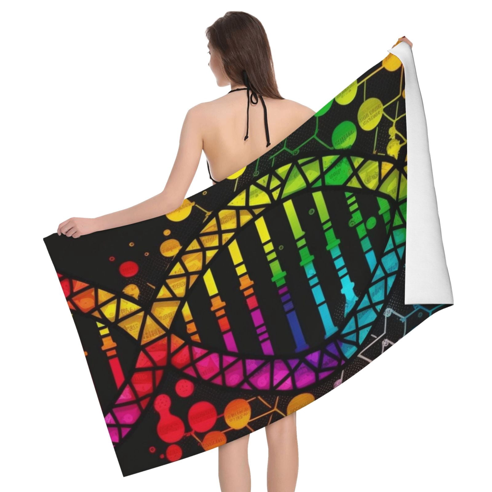 DNA Rainbow LGBT Pride Science Beach Bath Towel Gym Spa Shower Towels ...