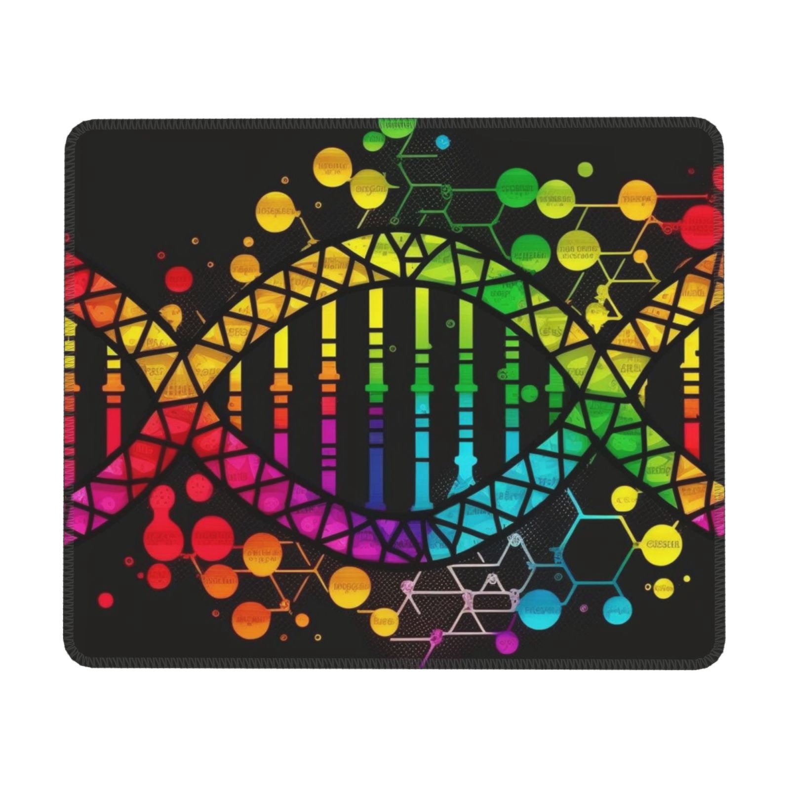 DNA Rainbow LGBT Pride Science Mouse Pad Non-Slip Rubber Gaming ...