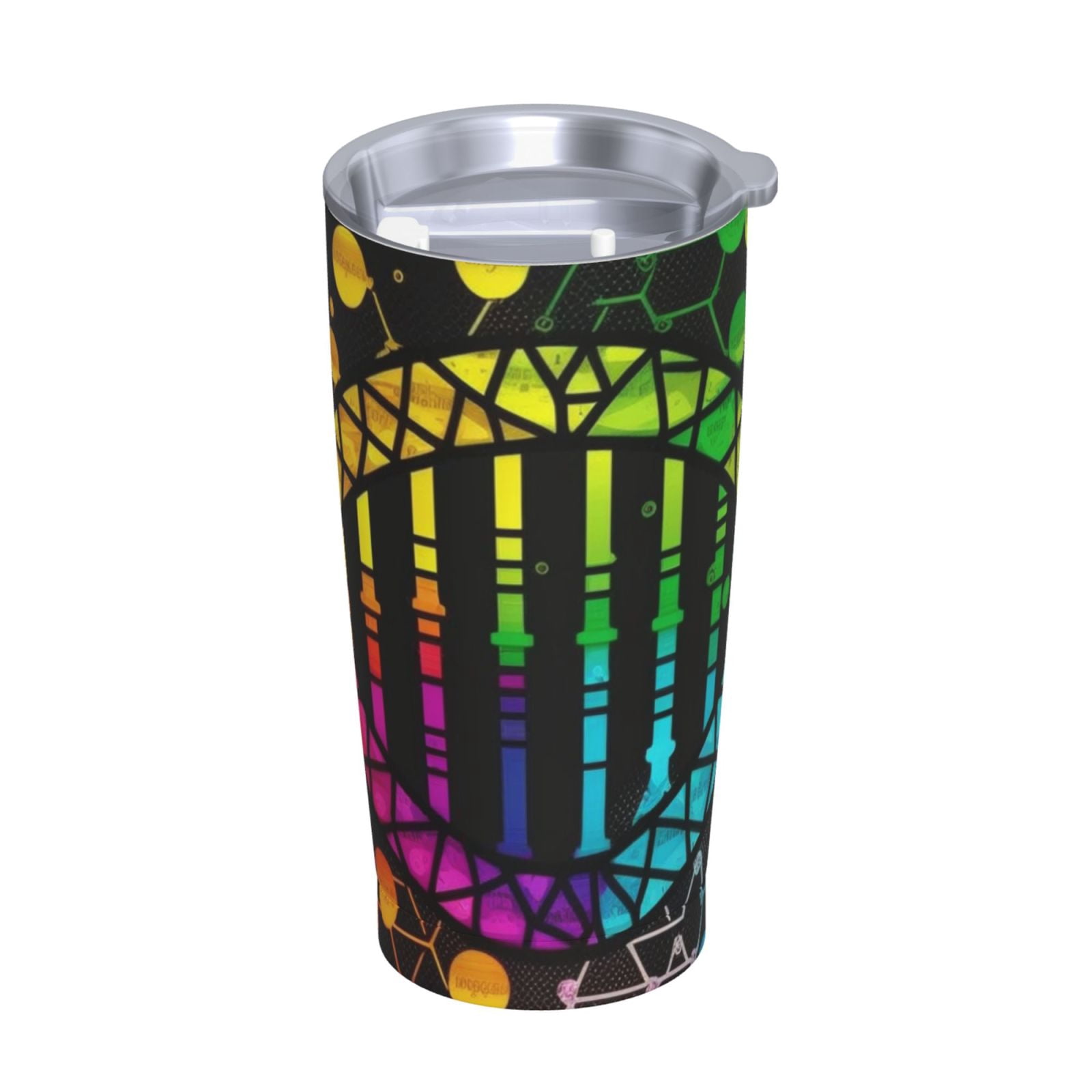 DNA Rainbow LGBT Pride Science Stainless Steel Tumbler with Lid and ...
