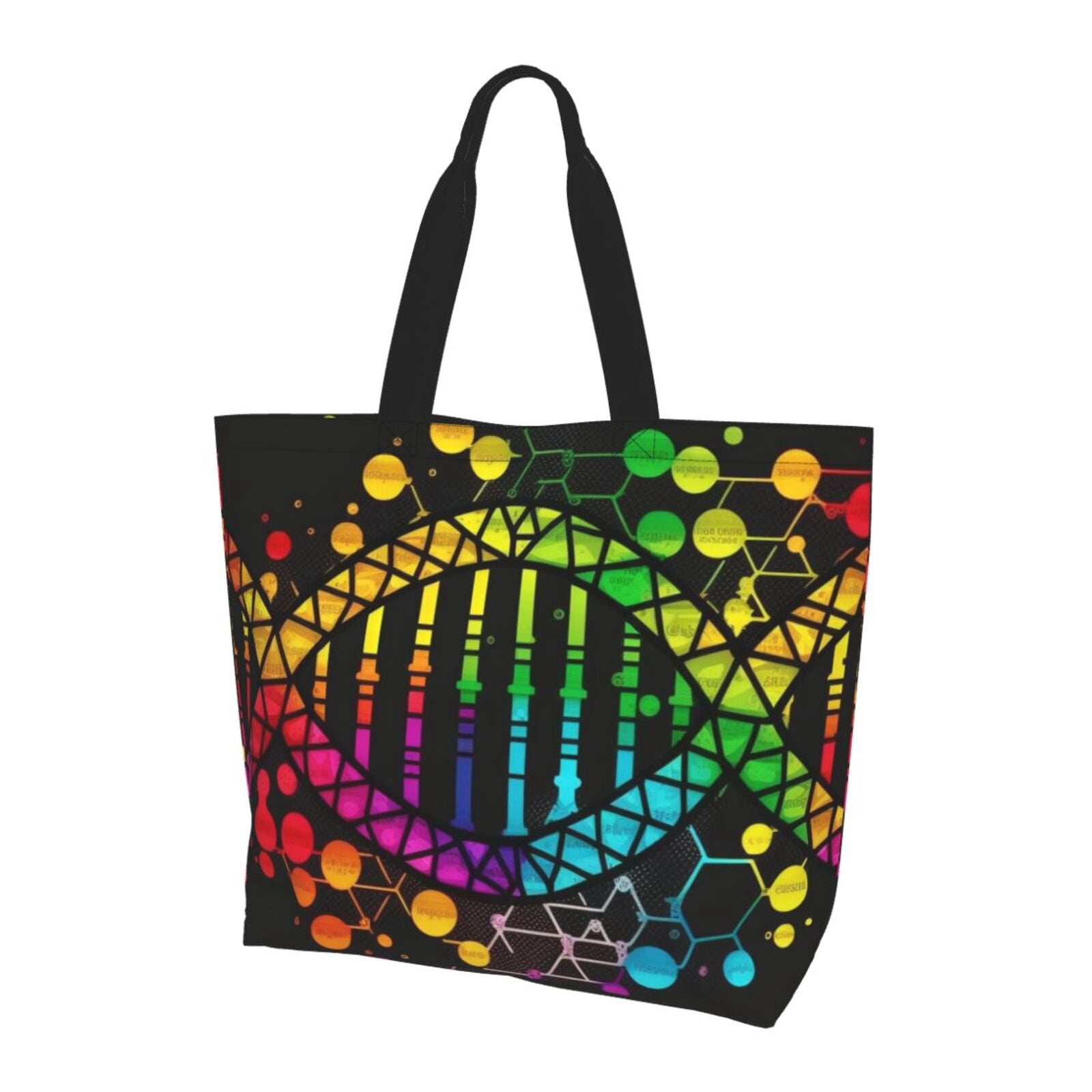 DNA Rainbow LGBT Pride Science Women Reusable Bag Large Shoulder ...