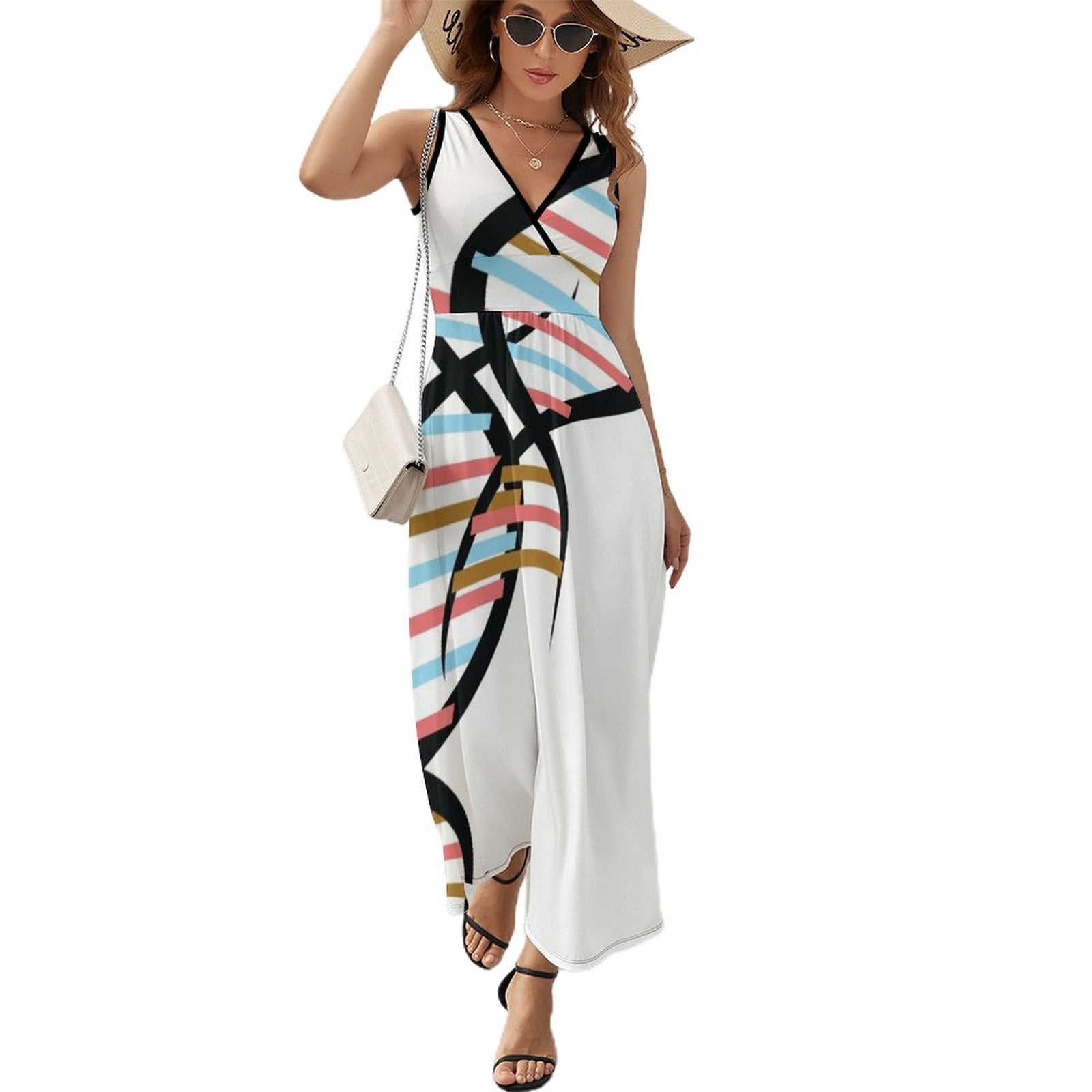 DNA Sleeveless Dress Evening gown beach outfits for women Casual ...