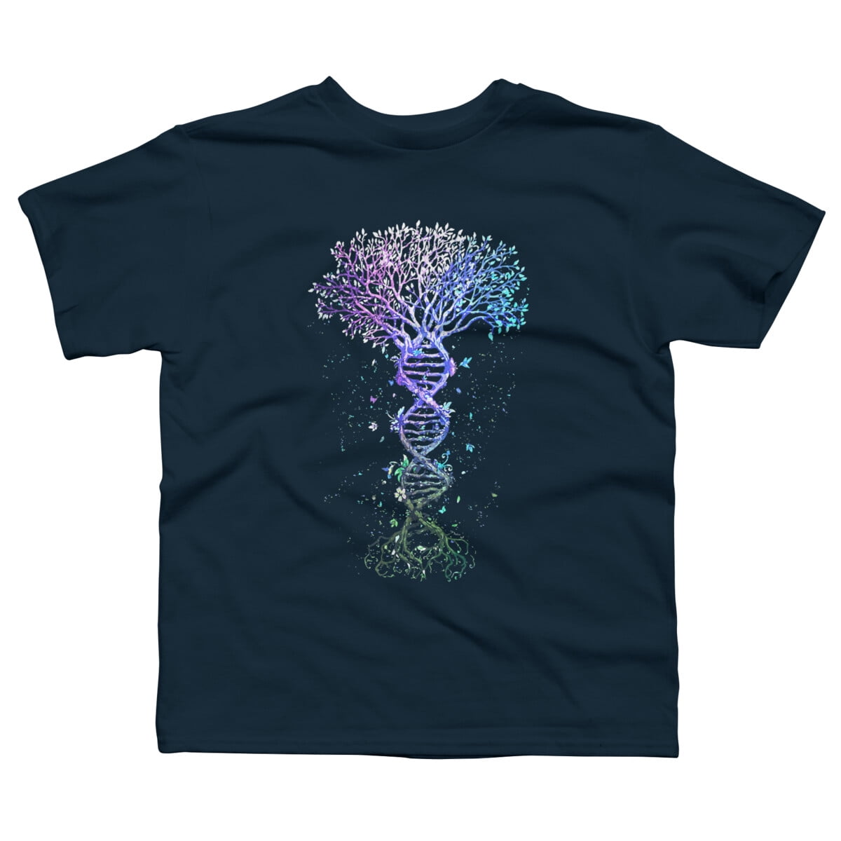 DNA Tree Life Earth Genetics Biologist Science Gift Boys Navy Blue ...