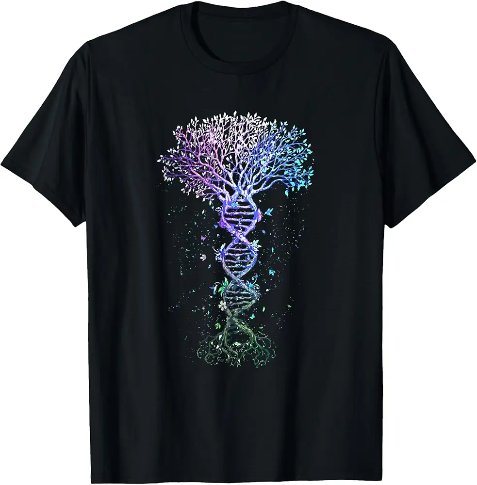 DNA Tree Life Earth Genetics Biologist Science Gift Tee Unisex T-Shirt ...