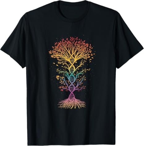 DNA Tree Life Earth Genetics Biologist Science T-Shirt - Walmart.com