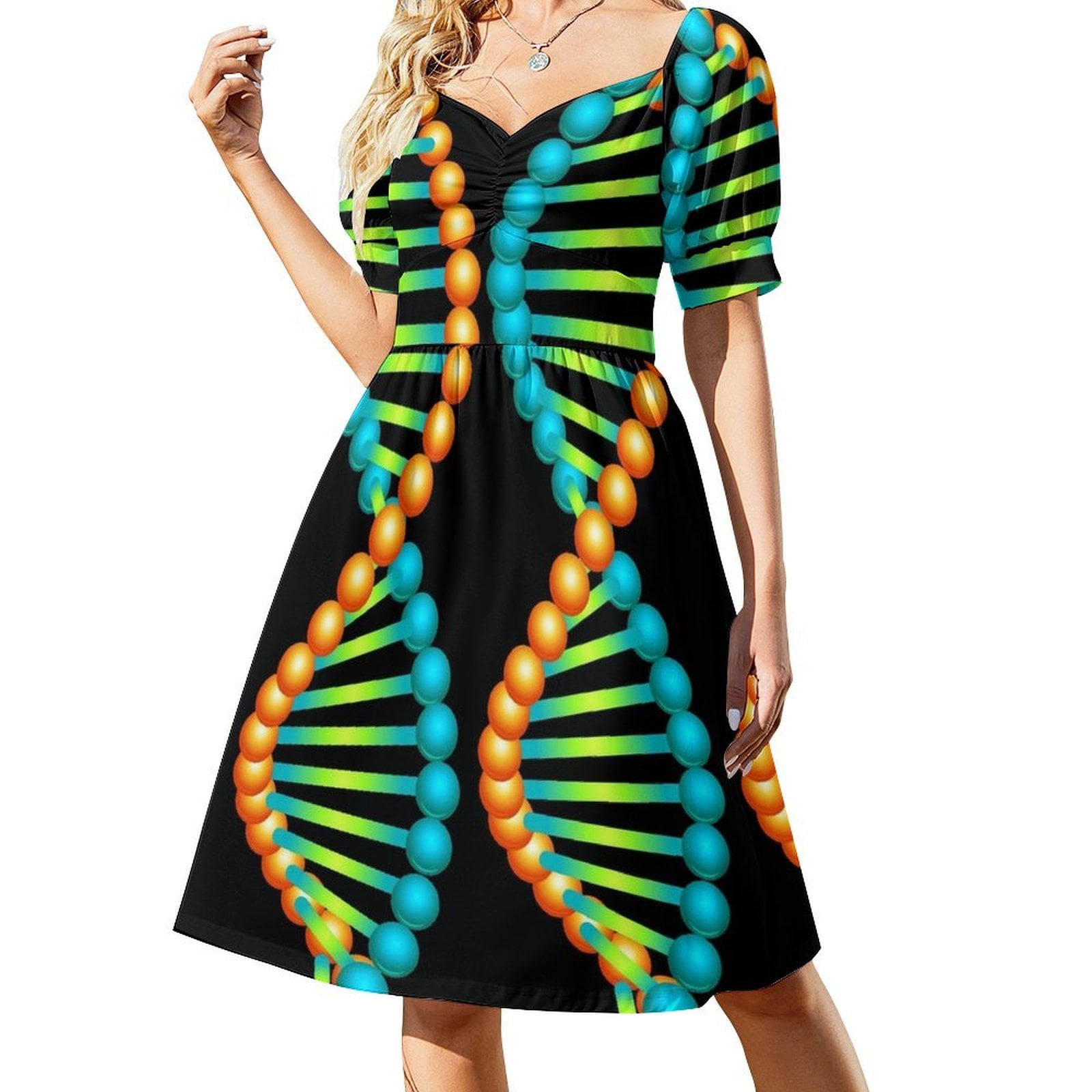 DNA helix Dress Women's clothing women's summer dress - Walmart.com