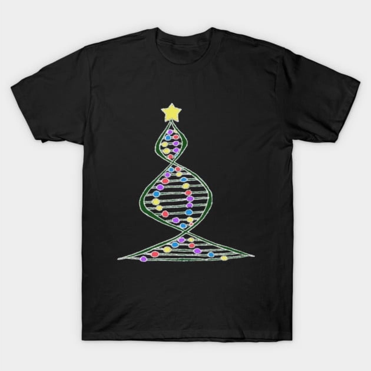 DNA of a Christmas Tree Funny Holiday Science Design, H10589 Unisex T ...