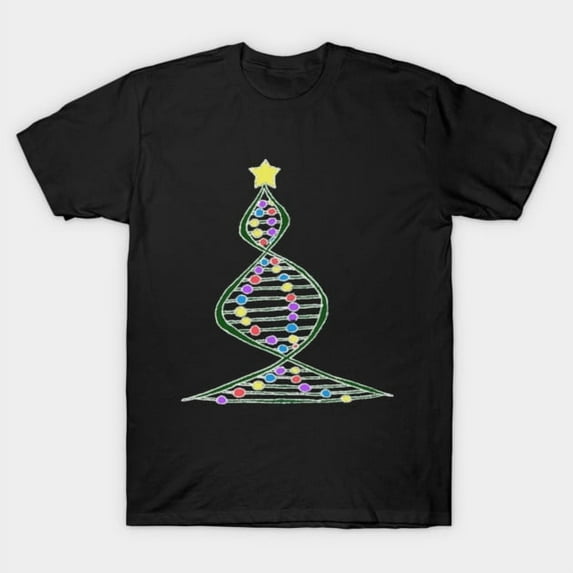 DNA of a Christmas Tree Funny Holiday Science Design, H10589 Unisex T ...