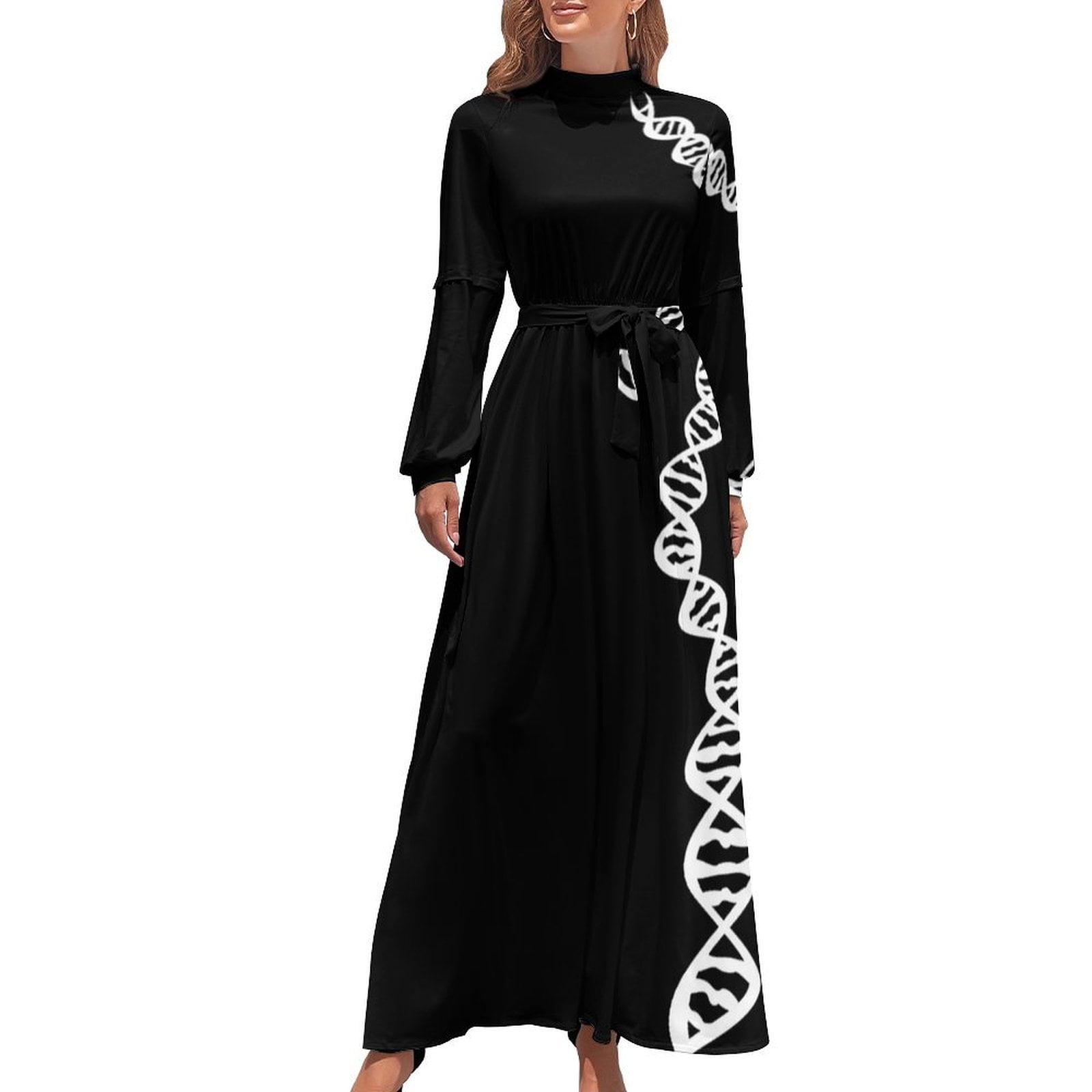 DNA strand - white Long Dress clothes summer dresses womens 2024 ...