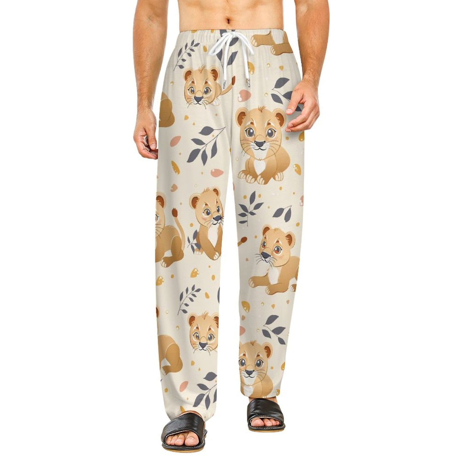 DNAGSB Lion Cubs With Pastel Colors-212 Mens Pajama Pants, Lounge Pants ...