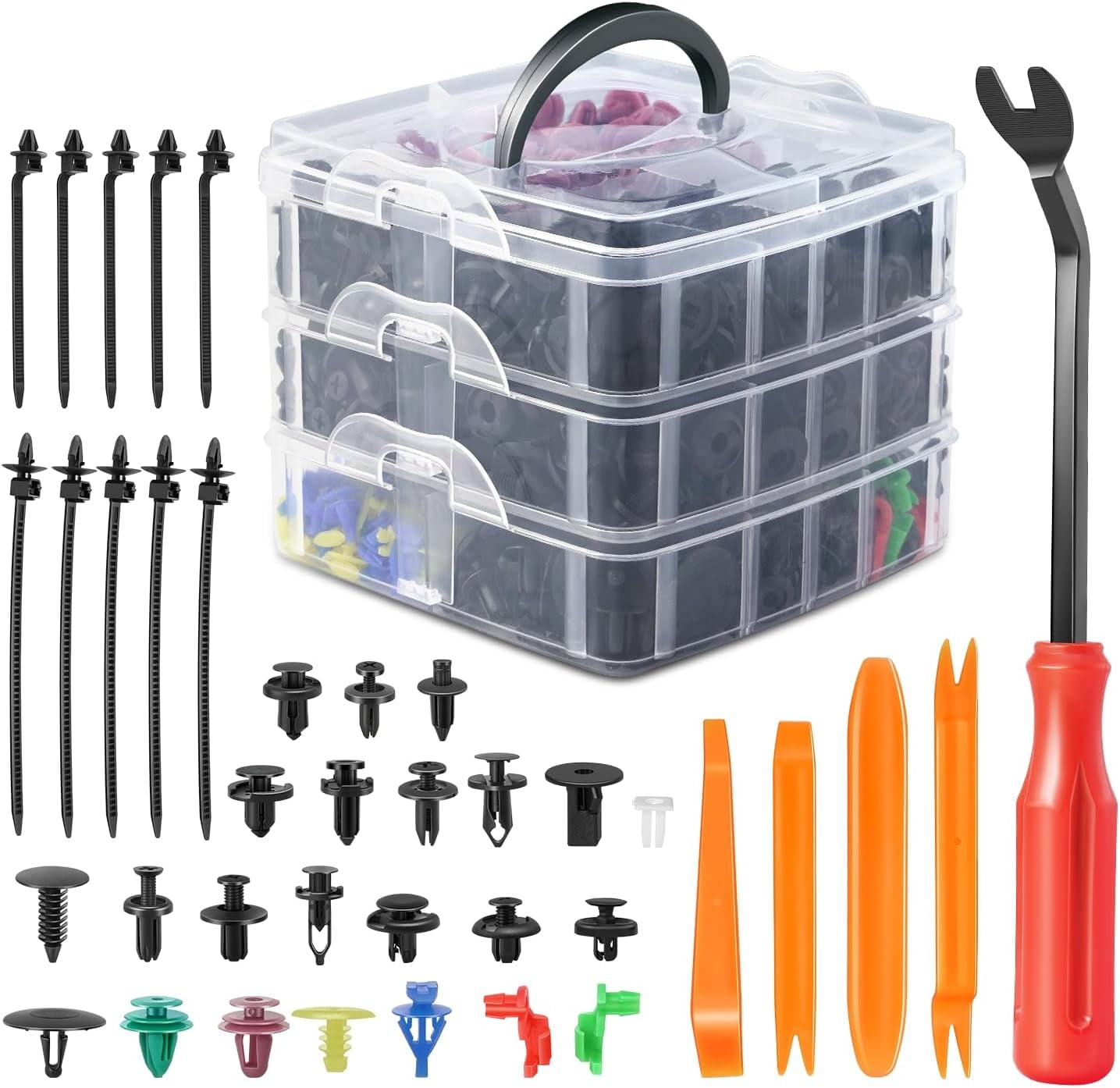 DNATOOLS-00248 Car Trim Removal Tool Kit, Clip Plier Upholstery Remover ...