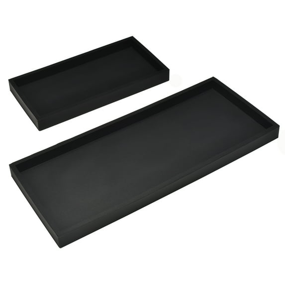 DNC Bathroom Vanity Tray for Counter, 2PC (7.9" +11.8") Silicone ...