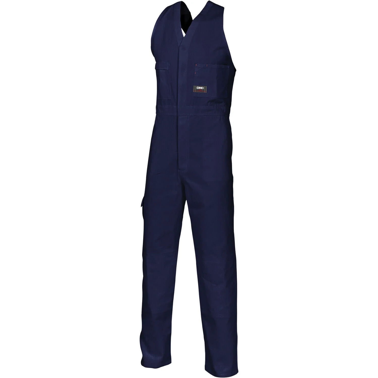 DNC Workwear Mens Cotton Drill Action Back Overall Comfortable Work ...