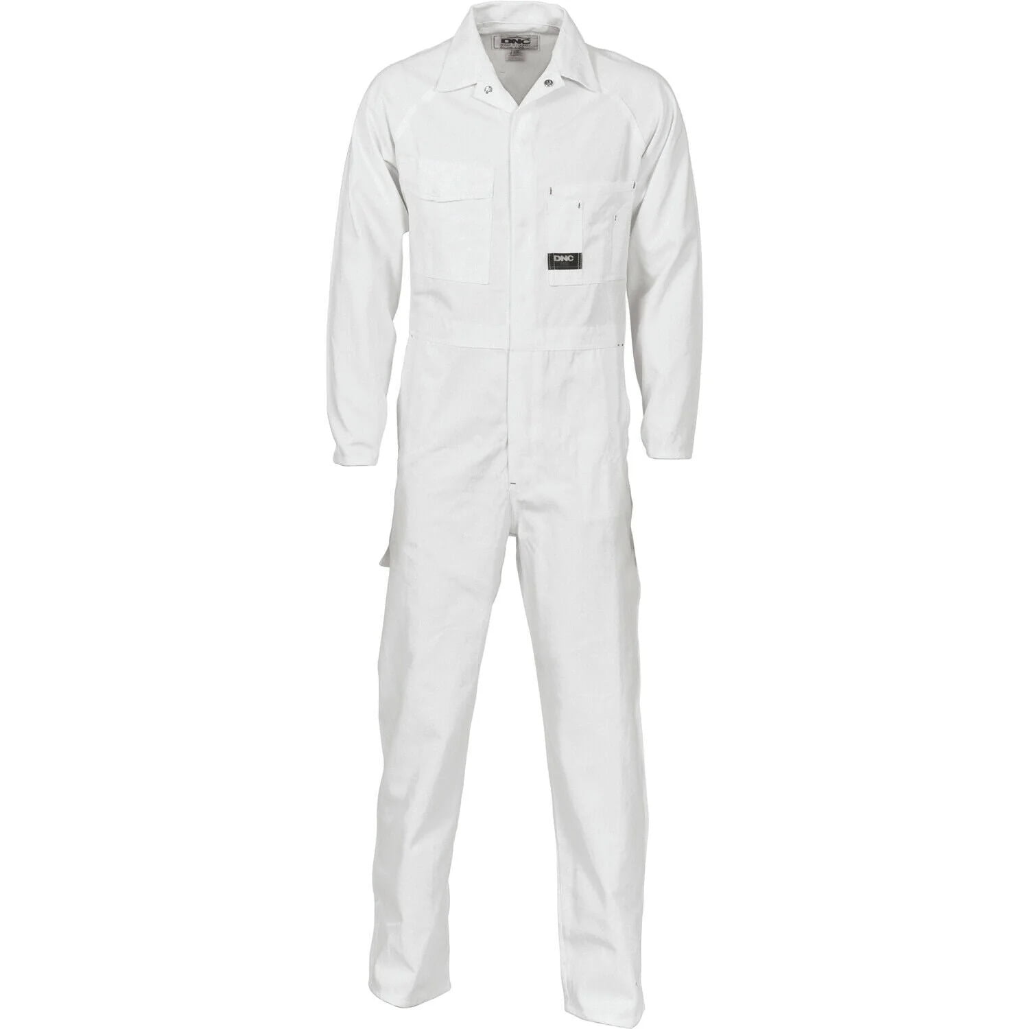 DNC Workwear Mens Cotton Drill Coverall Hi Vis Work Safety Sun ...