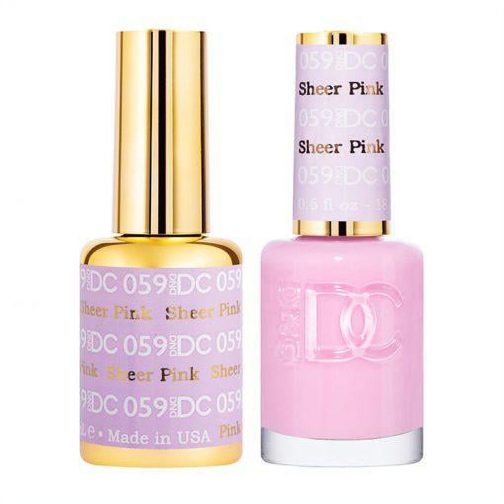 DND DC 059 Sheer Pink Gel & Matching Polish Set - DND DC Gel & Lacquer ...