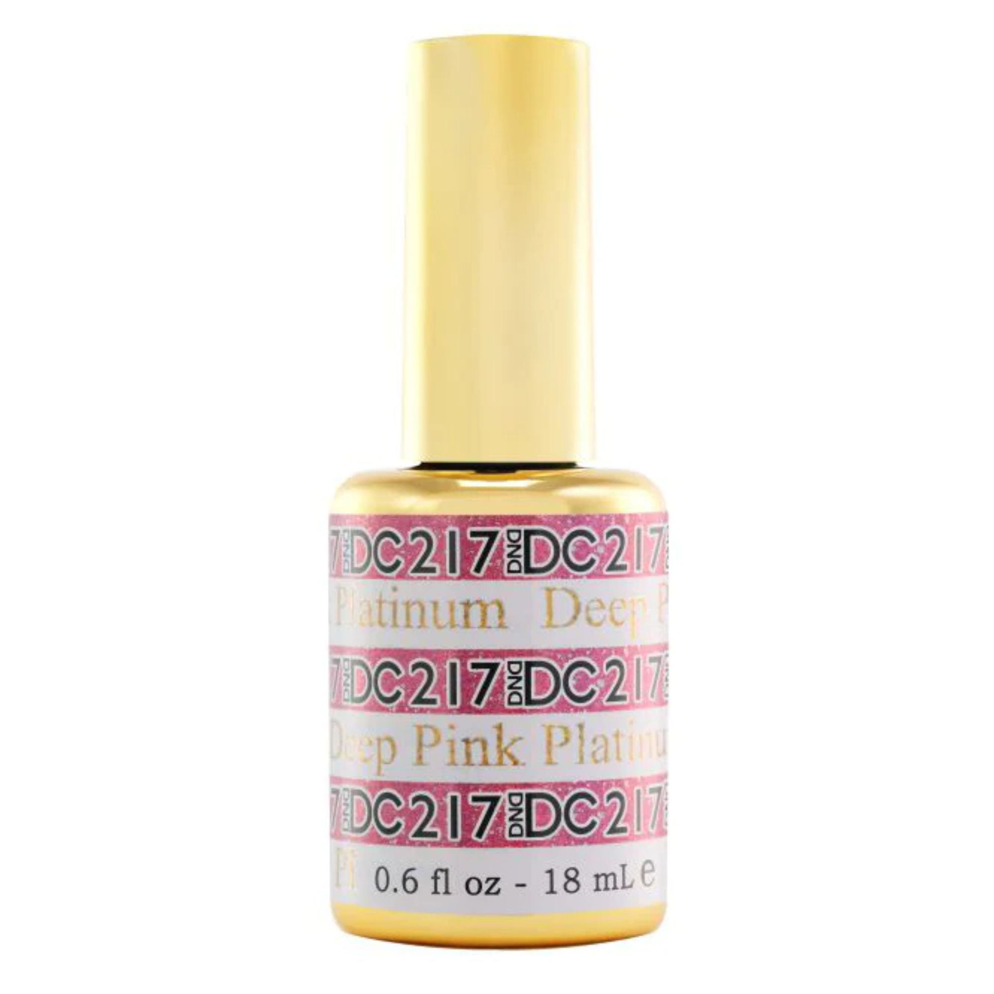 DND DC Deep Pink Platinum Gel Polish #217, DND DC Gel Polish for Nails ...